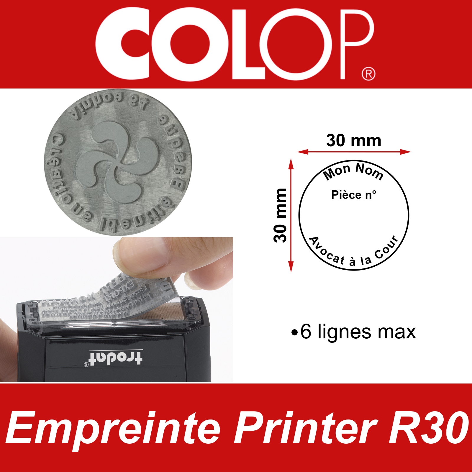 Empreinte Colop Printer R30 | Tampon Personnalisé